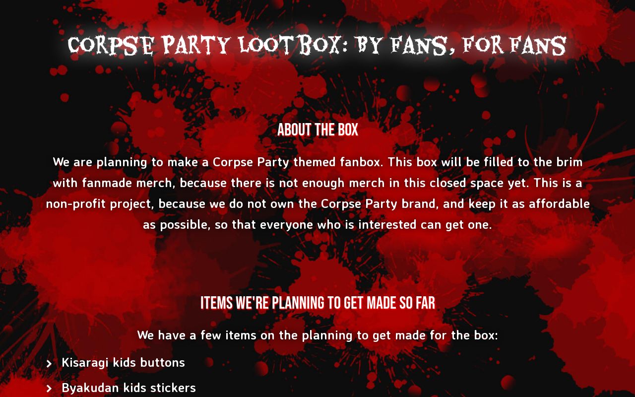 Corpse Party Lootbox